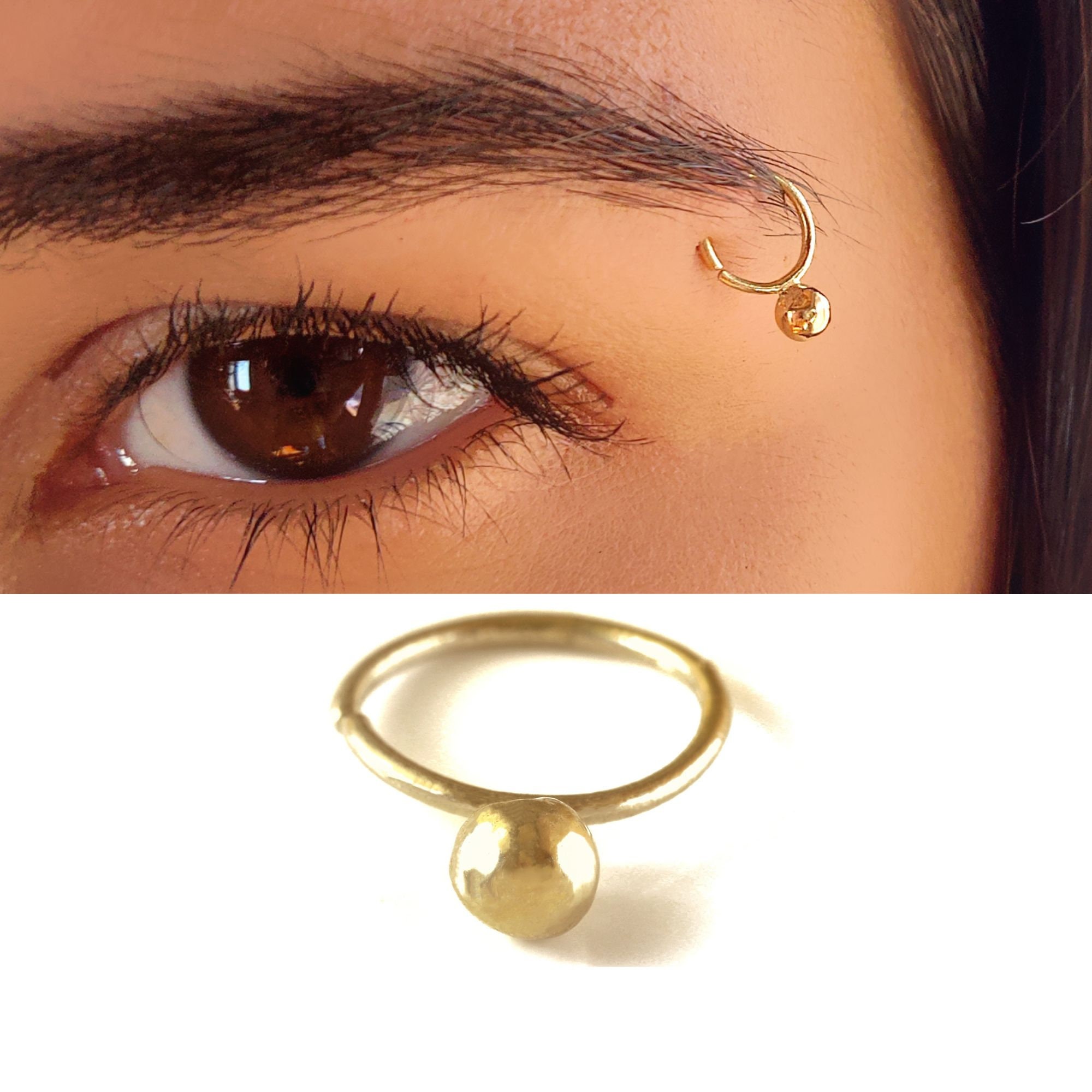 Eyebrow Piercing Without Jewelry