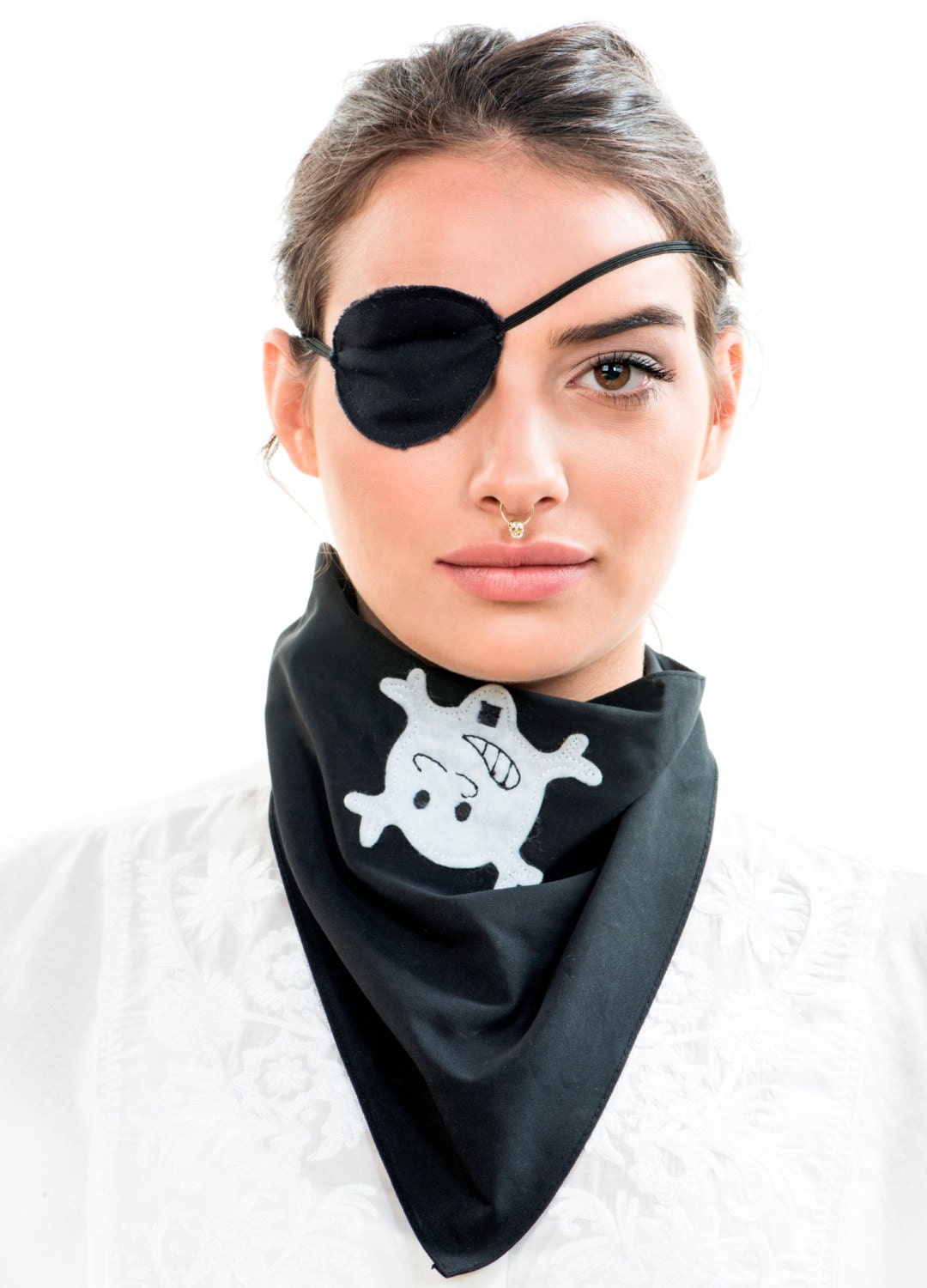 Gold Septum Ring, Silver Septum, Skull Septum Jewelry, Piercing Jewelry ...