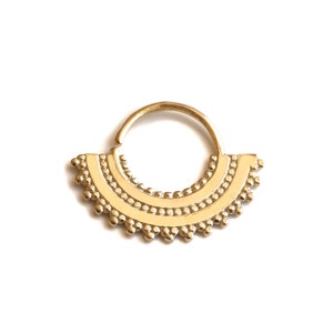 14k Gold Nose Hoop, Big Nose Ring, Large Nose Ring, Big Nose Hoop ...