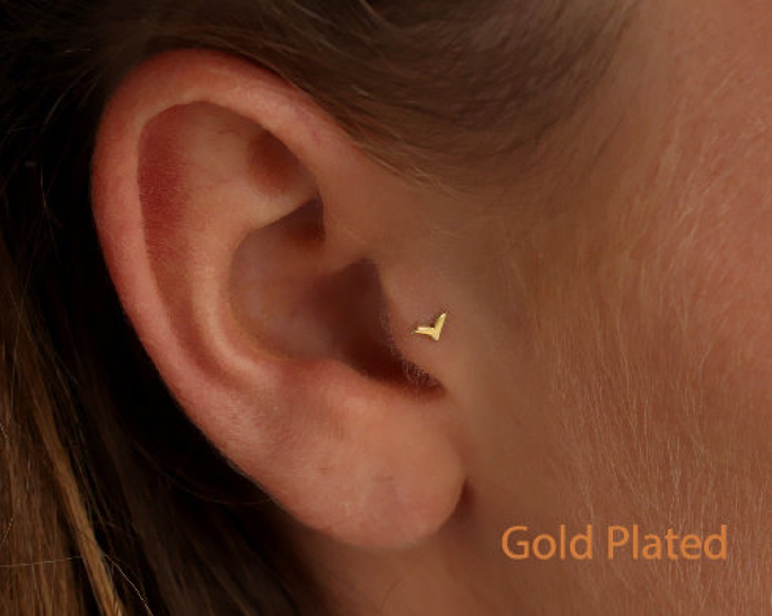 Tragus Earring Tragus Jewelry Tragus Piercing Gold Tiny | Etsy
