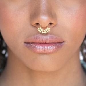 Gold Septum Jewelry, Septum Piercing, Septum Ring, Statement Septum ...
