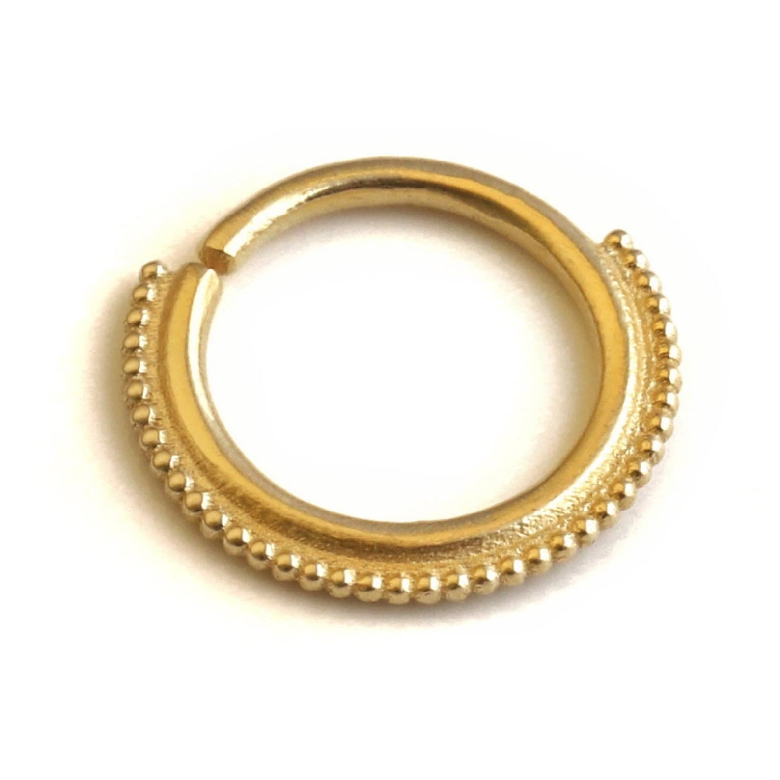 Gold Septum Ring 14K Gold Septum Gold Septum Jewelry Gold | Etsy