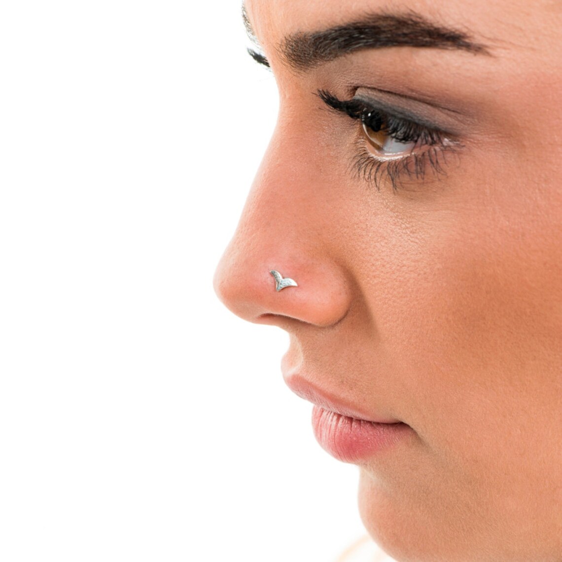 Nose Stud, Silver Nose Screw, Gold Nose Screw, Nose Piercing, Bird Nose ...