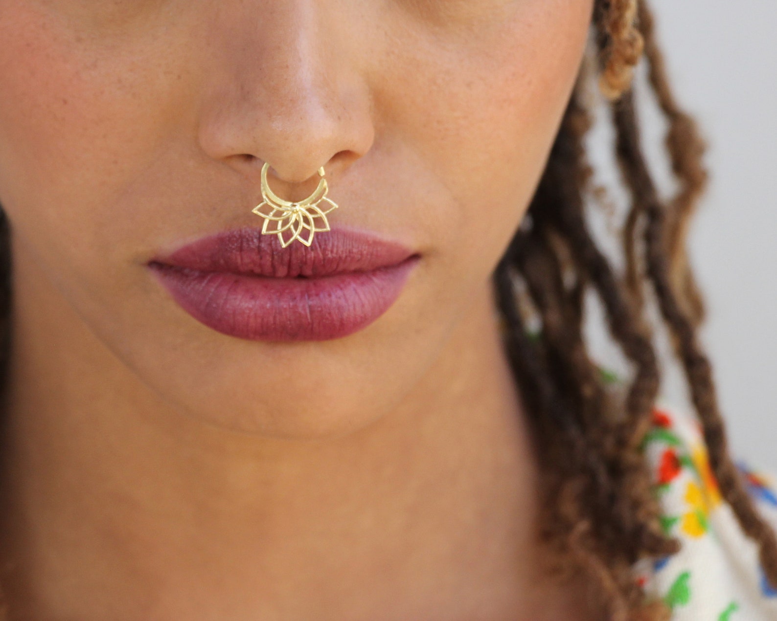 Gold Septum Ring Septum Jewelry Tribal Septum Gold Septum - Etsy