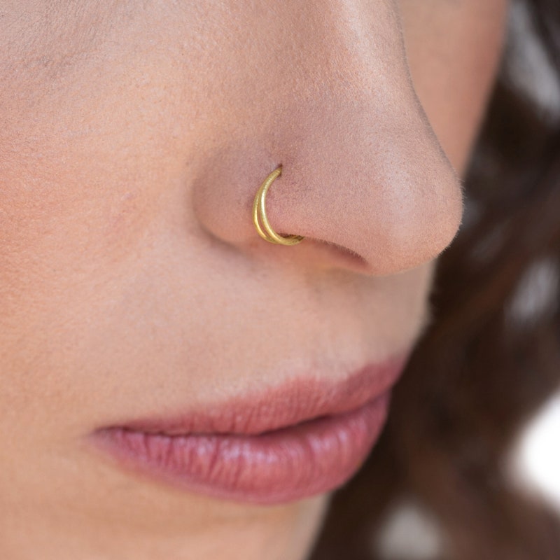 Double Nose Ring - Etsy