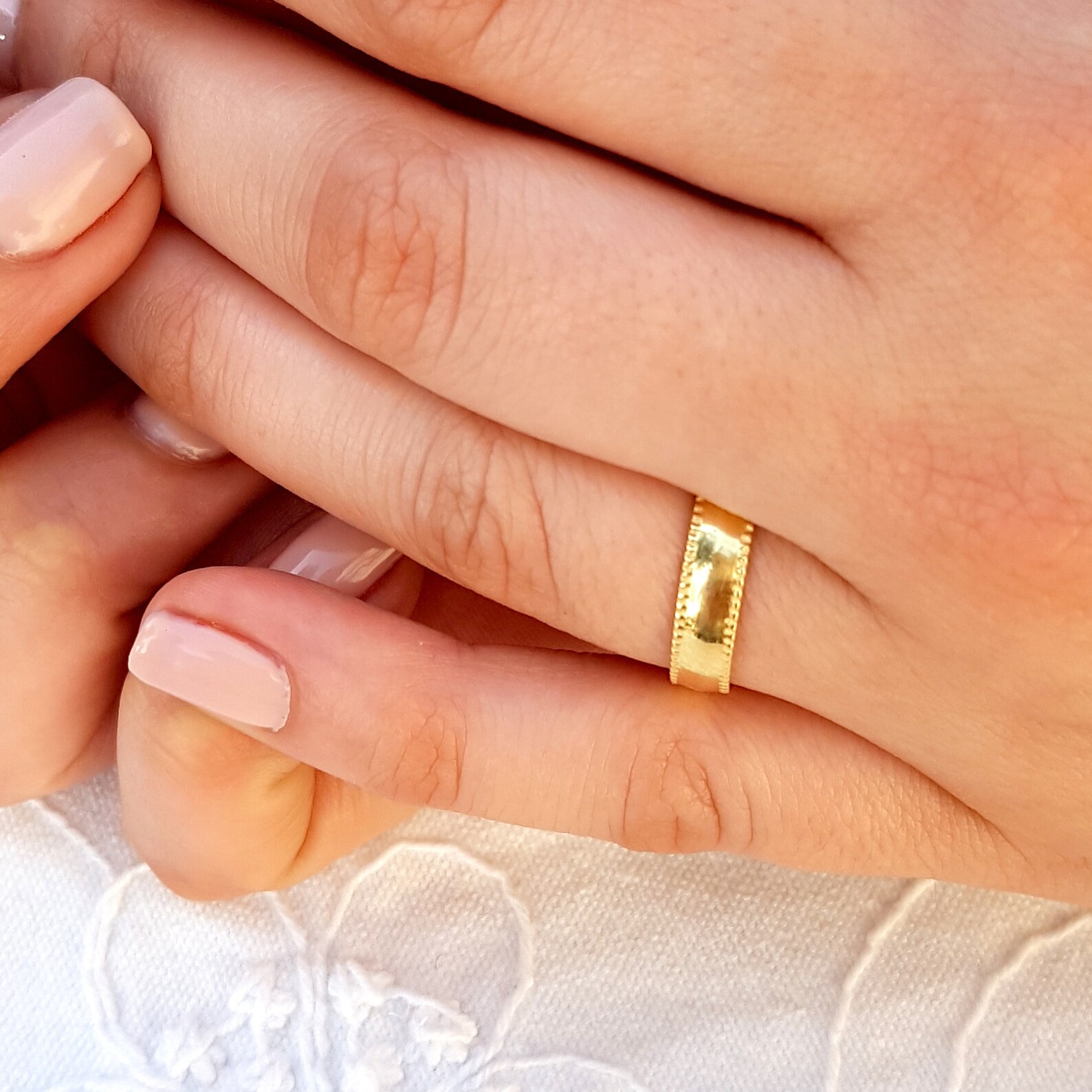 Unique Wedding Ring 18k Gold Wedding Ring 18K Wedding Band | Etsy