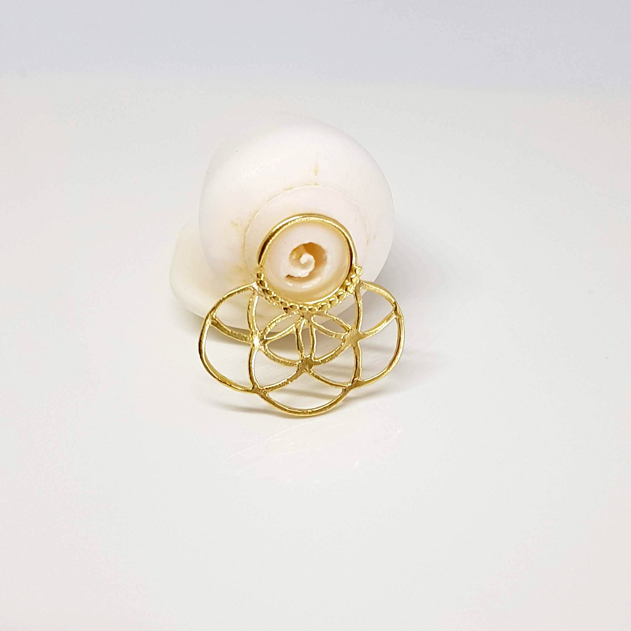 Unique Gold Septum Septum Jewelry Large Septum Lotus - Etsy Israel