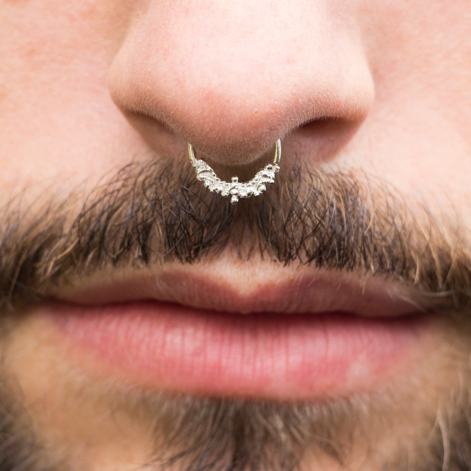 Silver Septum Ring Septum Jewelry Unique Septum Silver Nose - Etsy