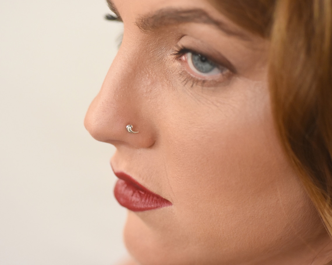 Silver Nose Stud Unique Nose Stud Indian Noses Stud Nose | Etsy