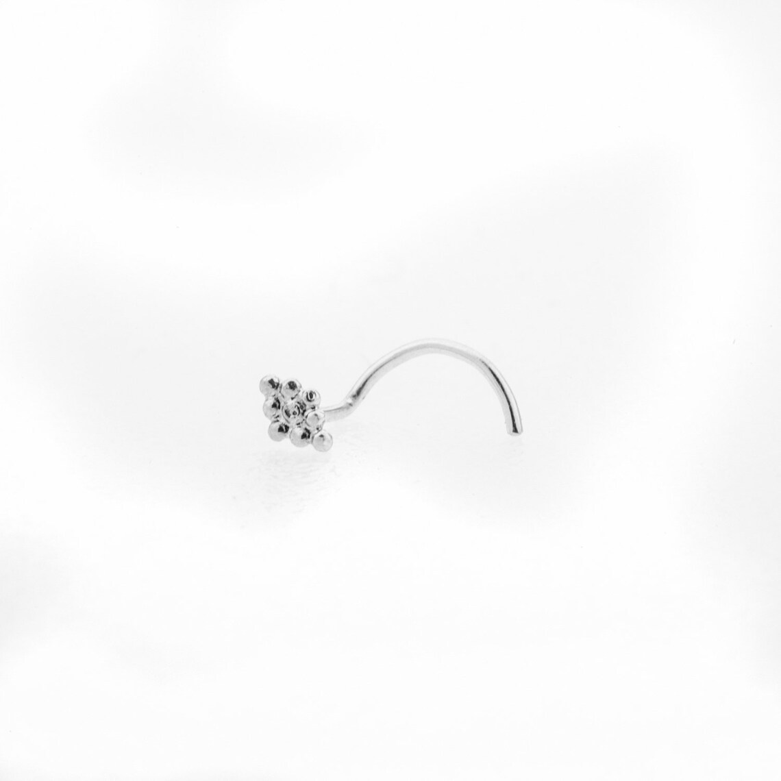 Silver Nose Stud, Tiny Nose Stud, Indian Nose Stud, Tragus Jewelry ...