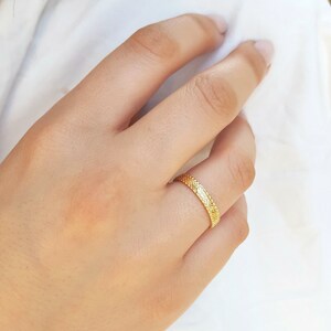 Ring for Women, 18k Gold Ring, Band for Women, 18K Gold Band, Wedding ...