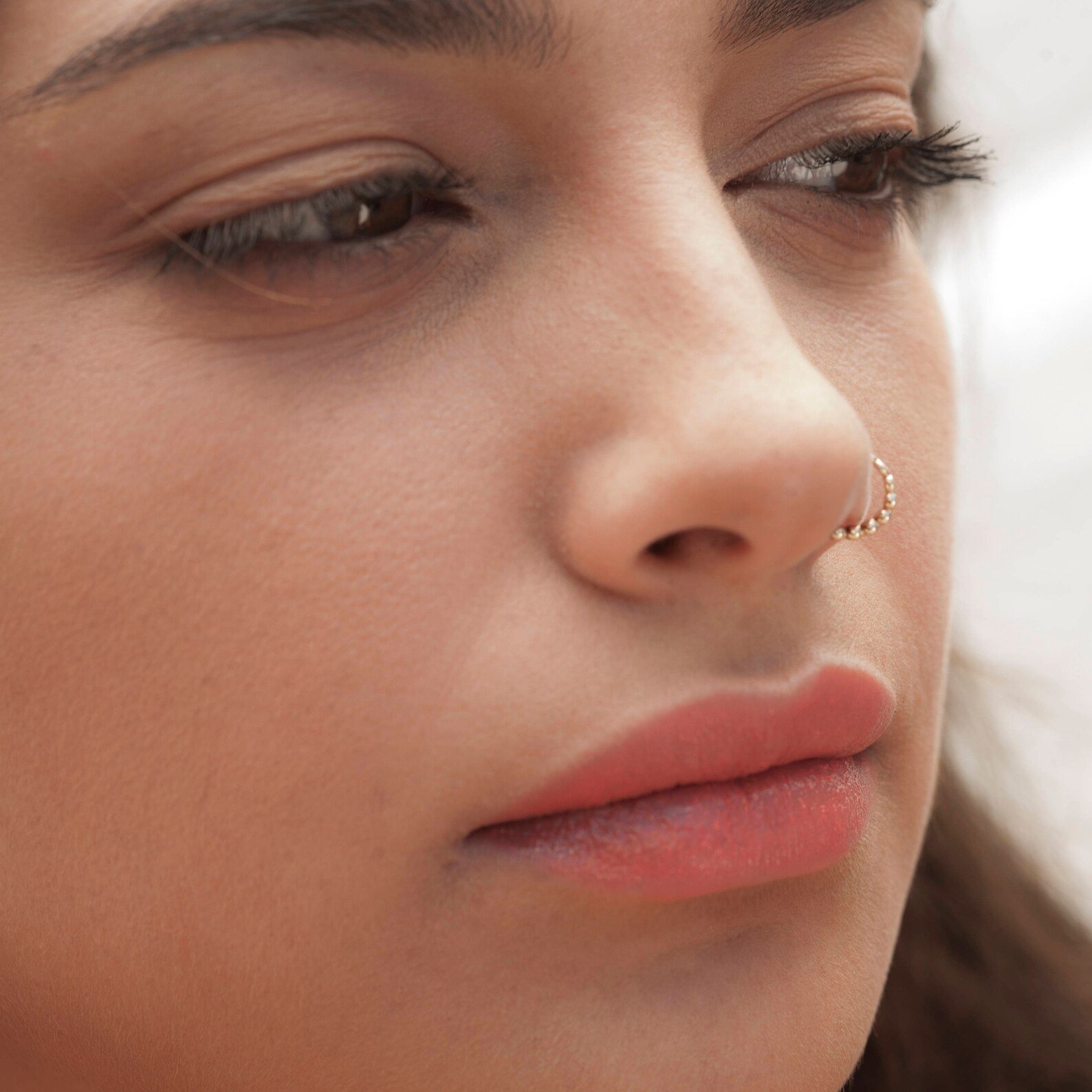 Nose Ring Tribal Nose Ring Gold Nose Ring Ethnic Nose Ring - Etsy
