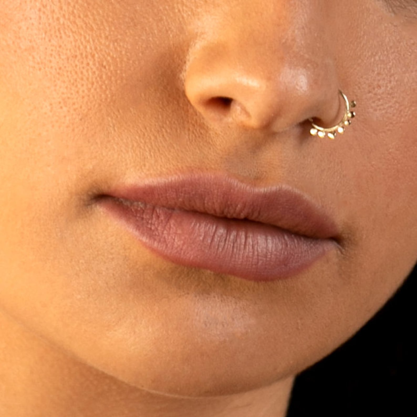 Gold Nose Ring Unique Nose Ring Indian Nose Ring Tragus | Etsy