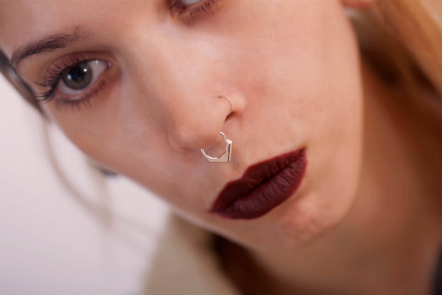 Unique Septum Jewelry Silver Septum Ring Septum for Men - Etsy