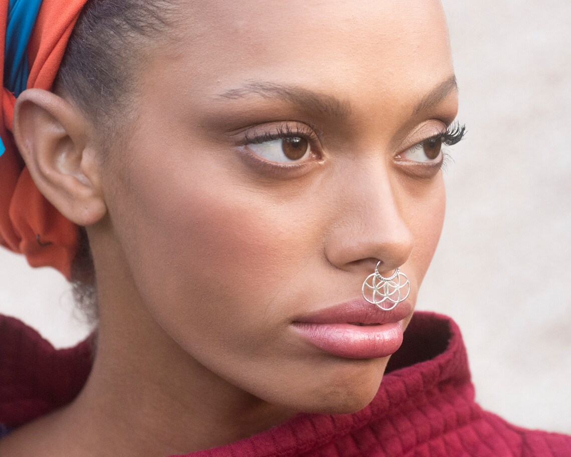 Unique Septum Ring Septum Jewelry Tribal Septum Silver - Etsy