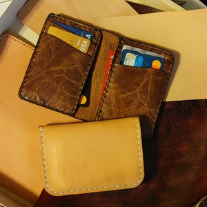 Leather Wallet Pattern PDF Simple Minimalist Bi-fold Design - Etsy