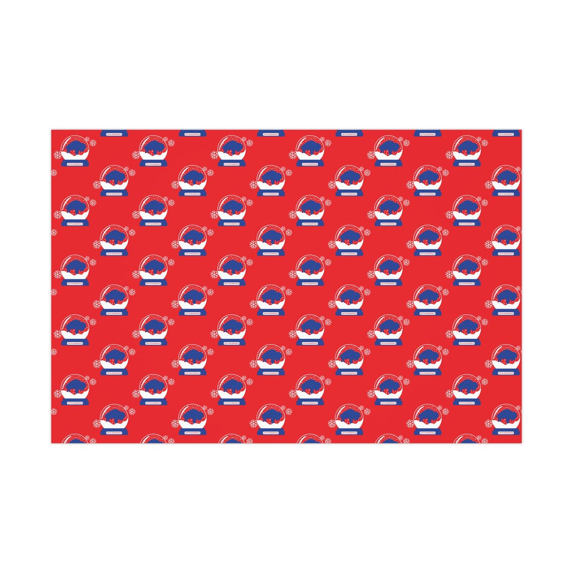 BUFFALO SNOW GLOBE - Wrapping Paper - Etsy