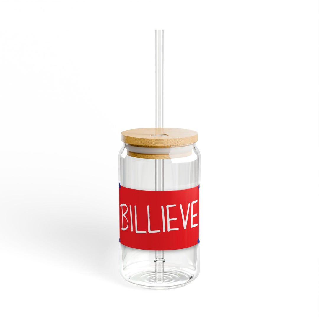 Billieve Sign - Bills Mafia Fan Sipper Glass, 16oz - Etsy