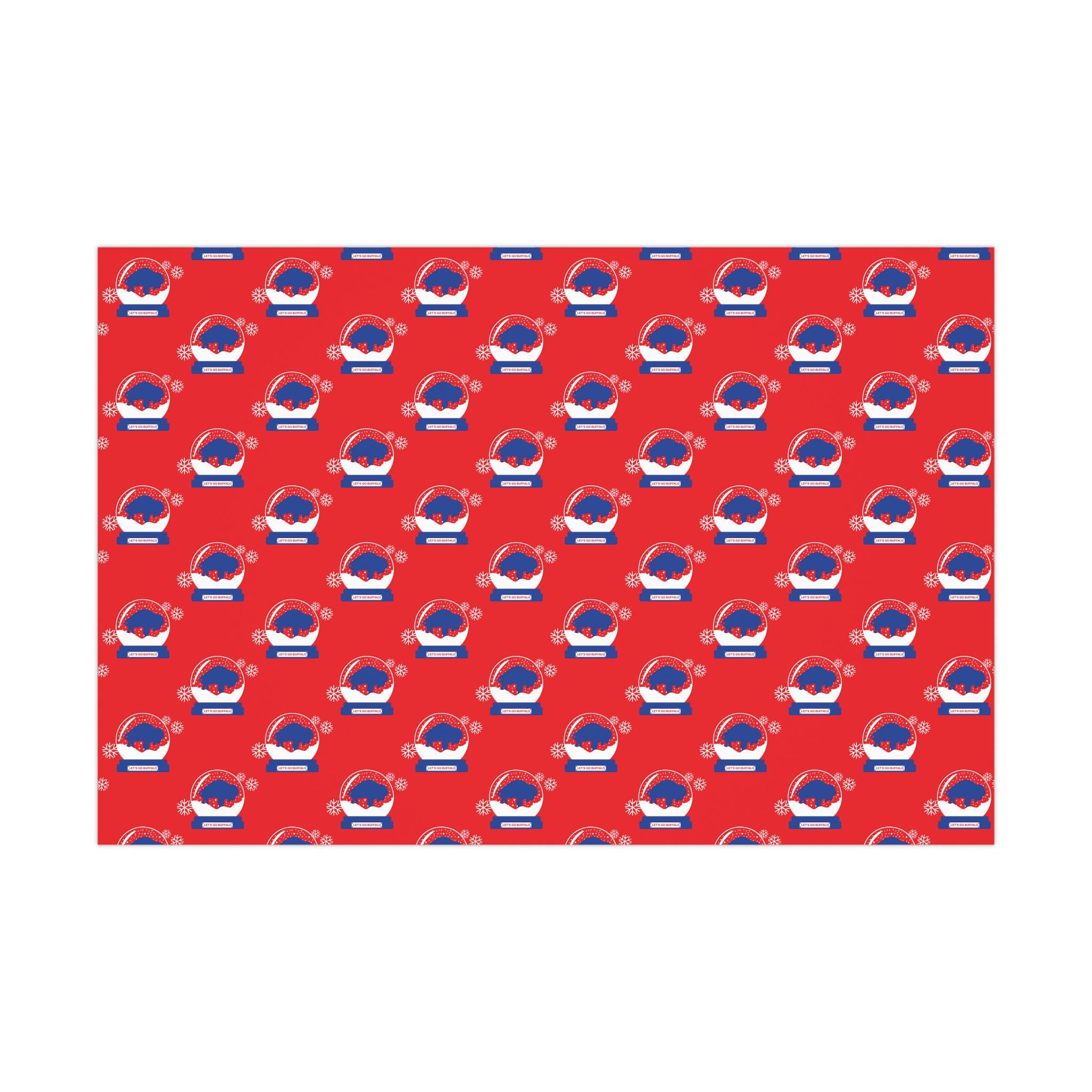 BUFFALO SNOW GLOBE - Wrapping Paper - Etsy