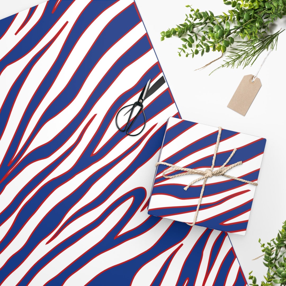 Buffalo Bills Zubaz Style Wrapping Paper - Etsy