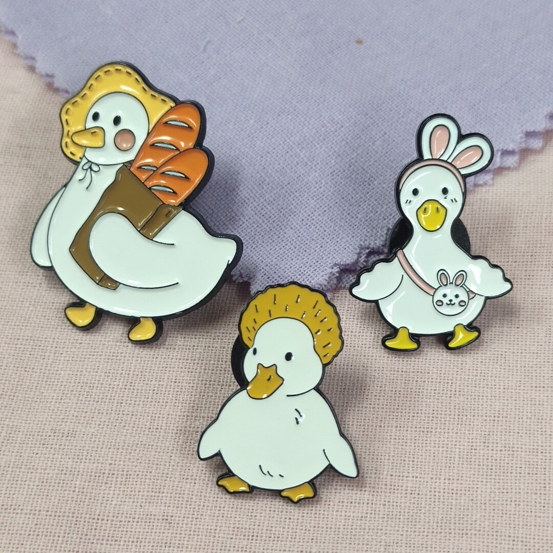 Cute Duck Enamel Pin,pride Goose Badge,goose Pins,duck Badge Brooch ...