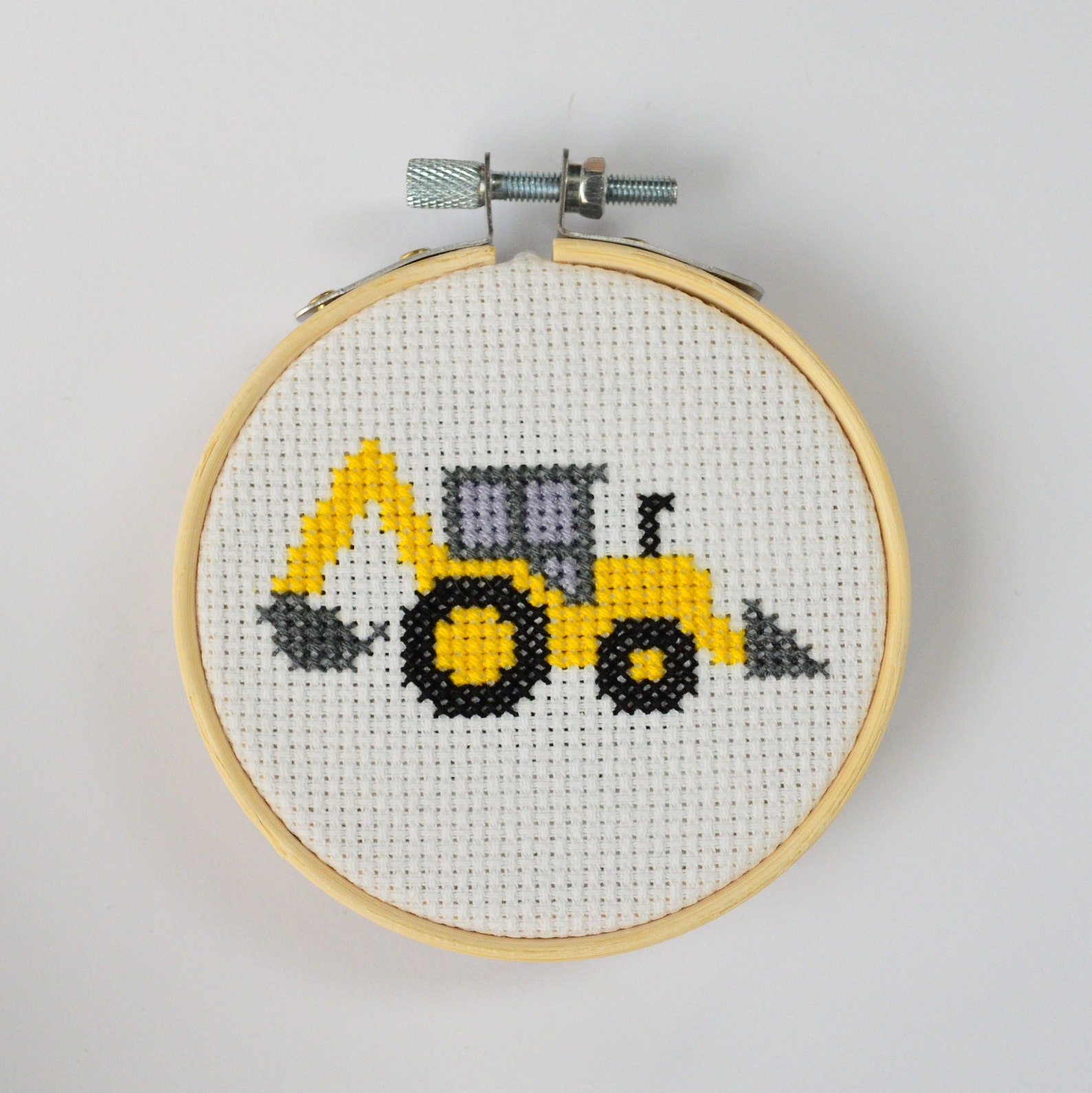 Backhoe - Modern Cross Stitch Pattern PDF (construction Equipment ...