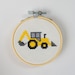 Backhoe - Modern Cross Stitch Pattern PDF (construction Equipment ...