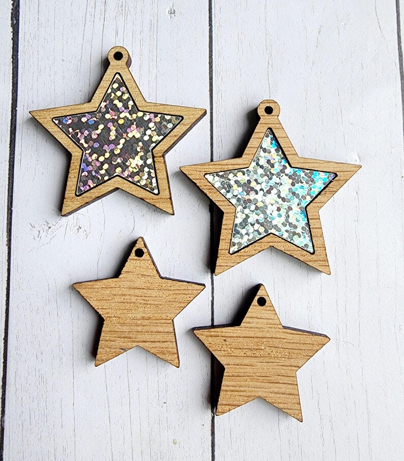 7 Shapes Inlay Earring SVG Bundle Glowforge Laser Cut File - Etsy