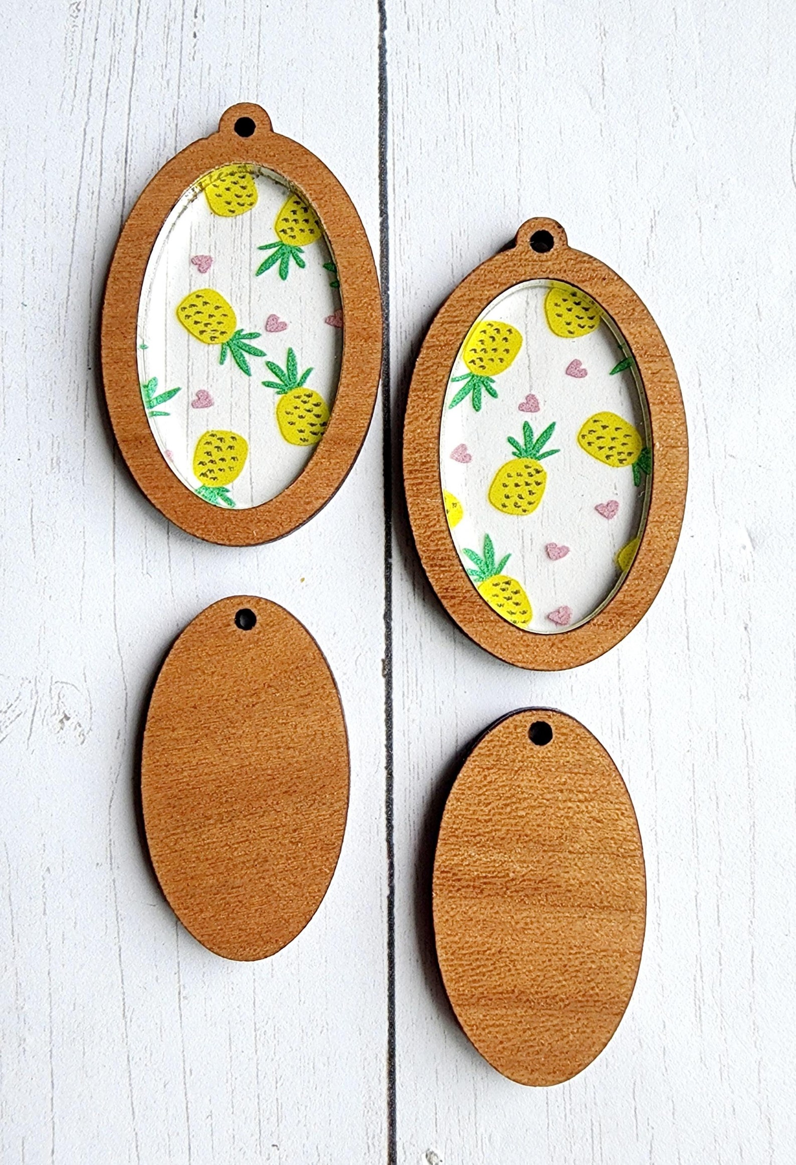 7 Shapes Inlay Earring SVG Bundle Glowforge Laser Cut File - Etsy