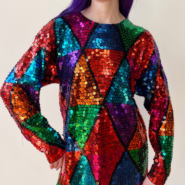 80s Triangle Sweater - Etsy