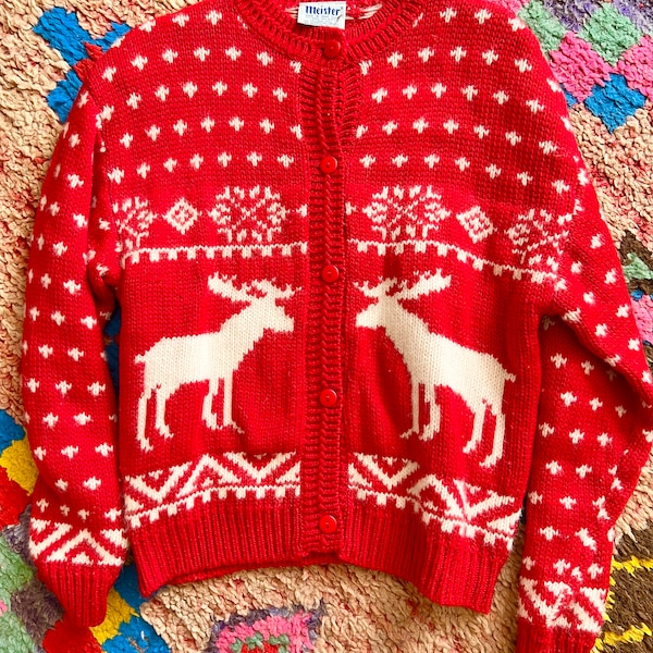 Reindeer Sweater - Etsy
