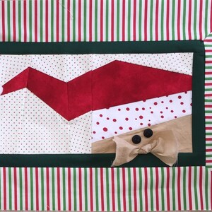 Jolly Old St. Nick Paper Pieced Table Runner Pattern in PDF - Etsy