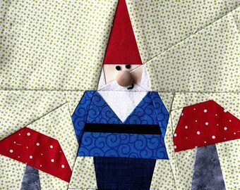 Gnome quilt pattern | Etsy