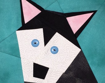 Chinese Crested Paper Pieced Block Pattern in PDF | Etsy