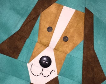 Chinese Crested Paper Pieced Block Pattern in PDF | Etsy