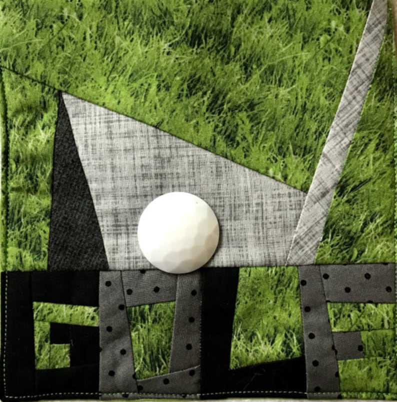 GOLF BLOCK Paper Pieced Pattern in PDF - Etsy
