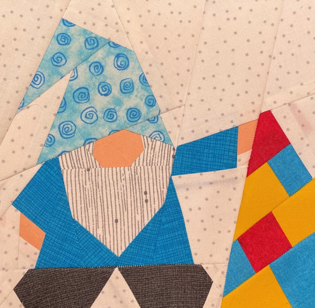 Quilting Gnome Paper Pieced Block Pattern (PDF) - Etsy