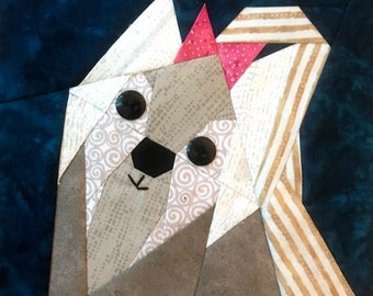 PAPILLON DOG Paper Pieced Block Pattern in PDF | Etsy