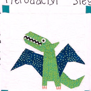 Dinosaur Paper Pieced Quilt in PDF - Etsy