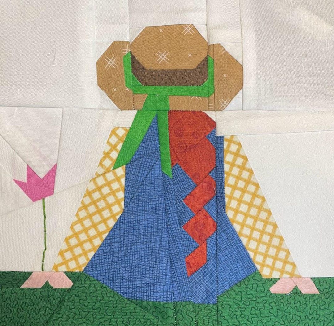 ANNE GIRL #4 Paper Pieced Block Pattern in Pdf, Instant Download, Quilt ...