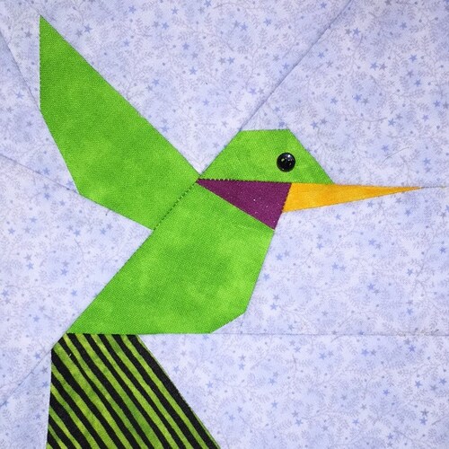 Robin Paper Pieced Quilt Block Pattern PDF - Etsy