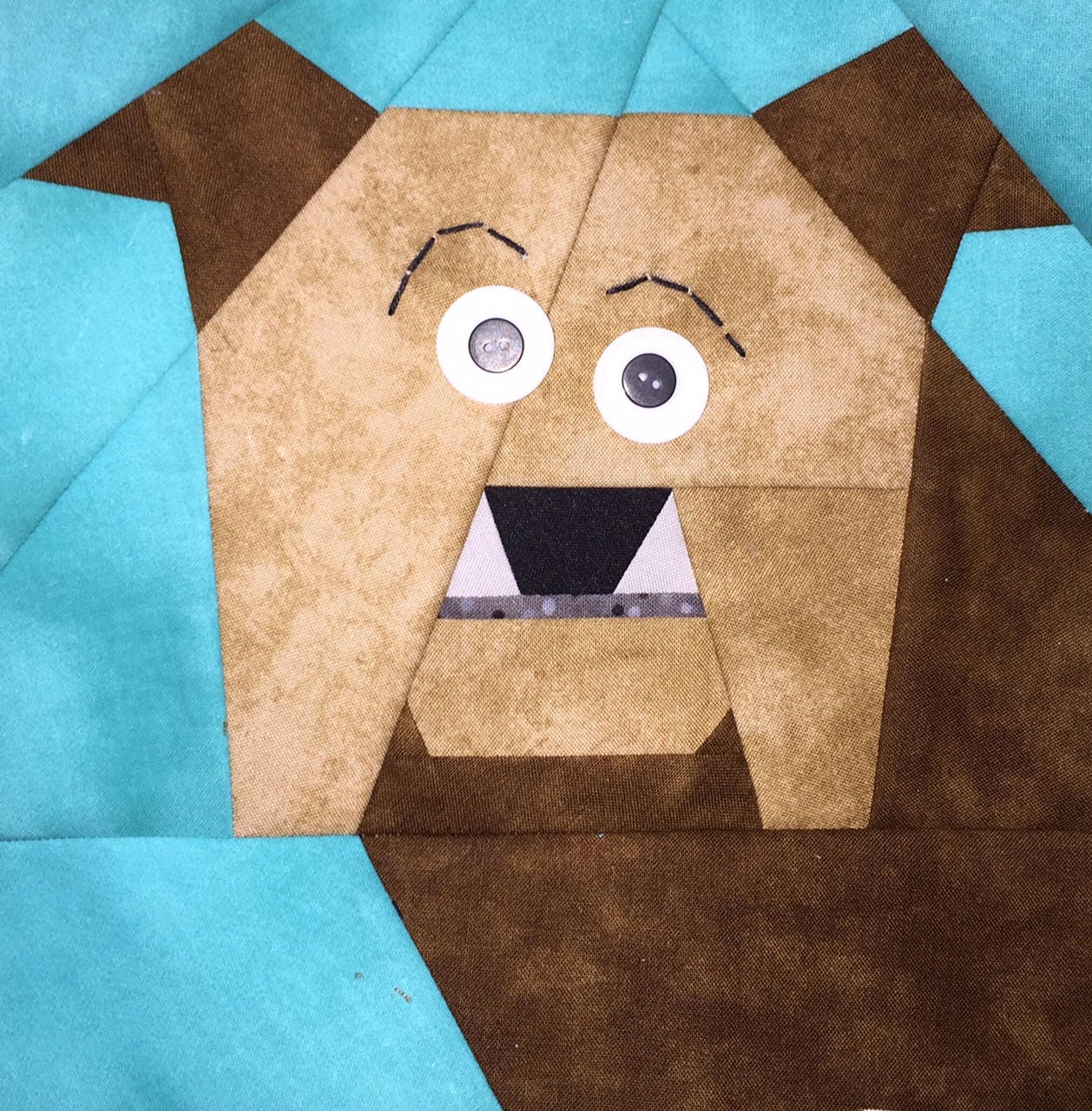Bull Dog Paper Pieced Block Pattern in PDF - Etsy