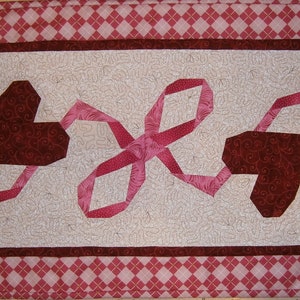 SWEET HEART Paper Pieced Table Runner in PDF - Etsy