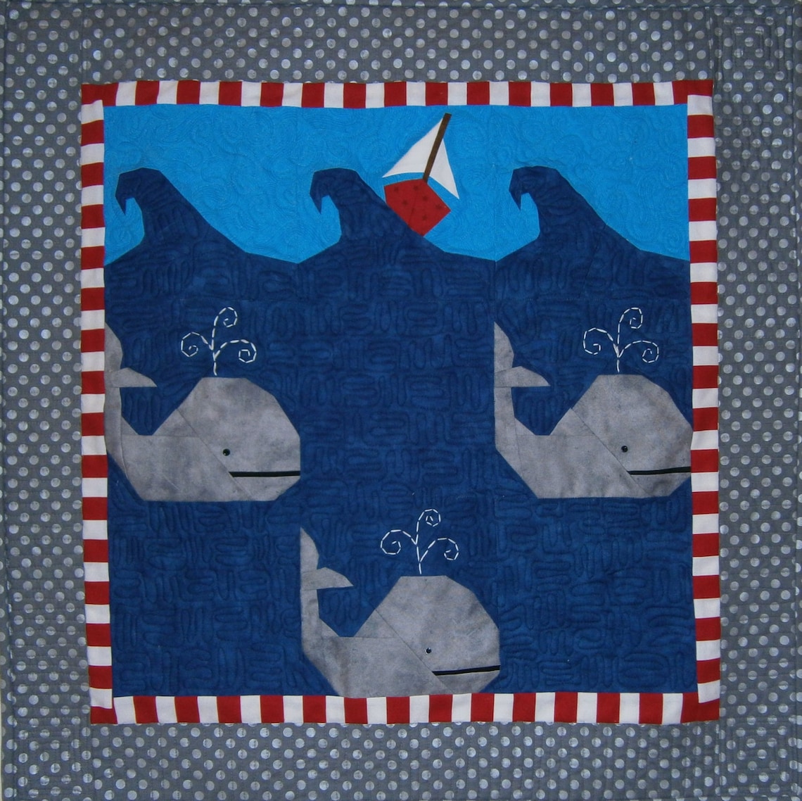 Whale Quilt Paper Pieced Pattern (PDF) - Etsy