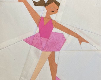 Ballerina II Paper Pieced Quilt Block Pattern (PDF Pattern) - Etsy