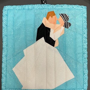 Bride and Groom Dancing Paper Pieced Block Pattern (PDF Download) - Etsy