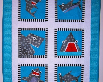 BABY SHARK Quilt Paper Pieced Pattern in PDF | Etsy