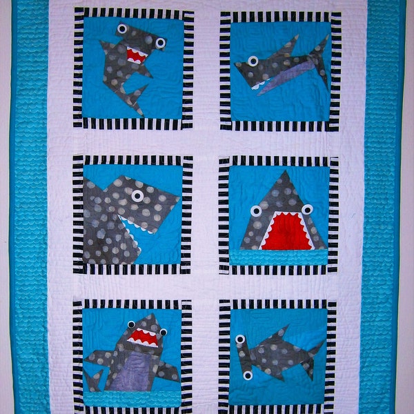 Shark Quilt - Etsy
