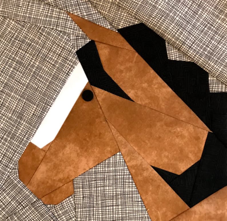 HAY GIRL Paper Pieced Quilt Pattern Horse Pattern Paper | Etsy Canada