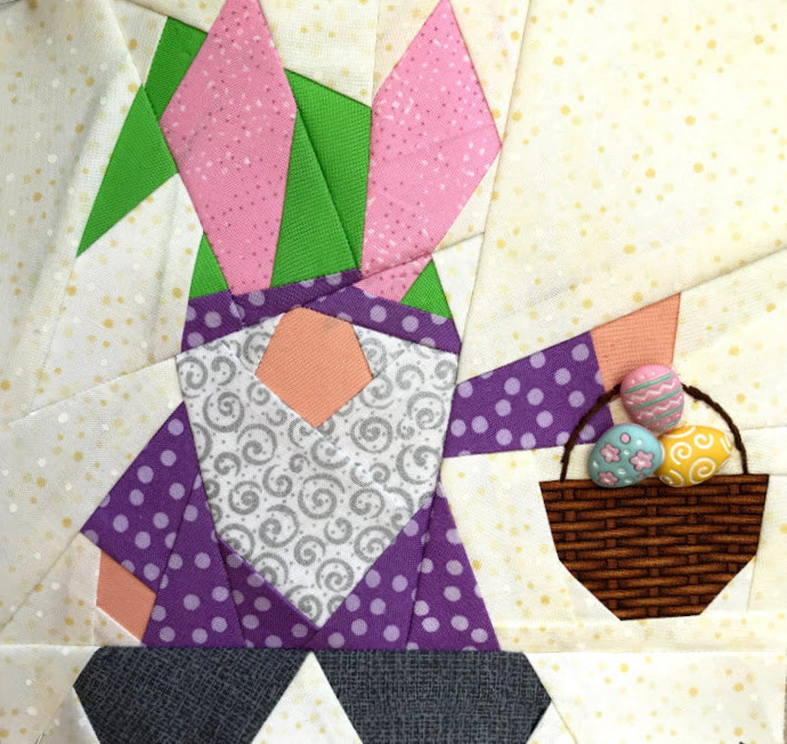 GNOME QUILT Paper Pieced Pattern in PDF Block of the Month - Etsy